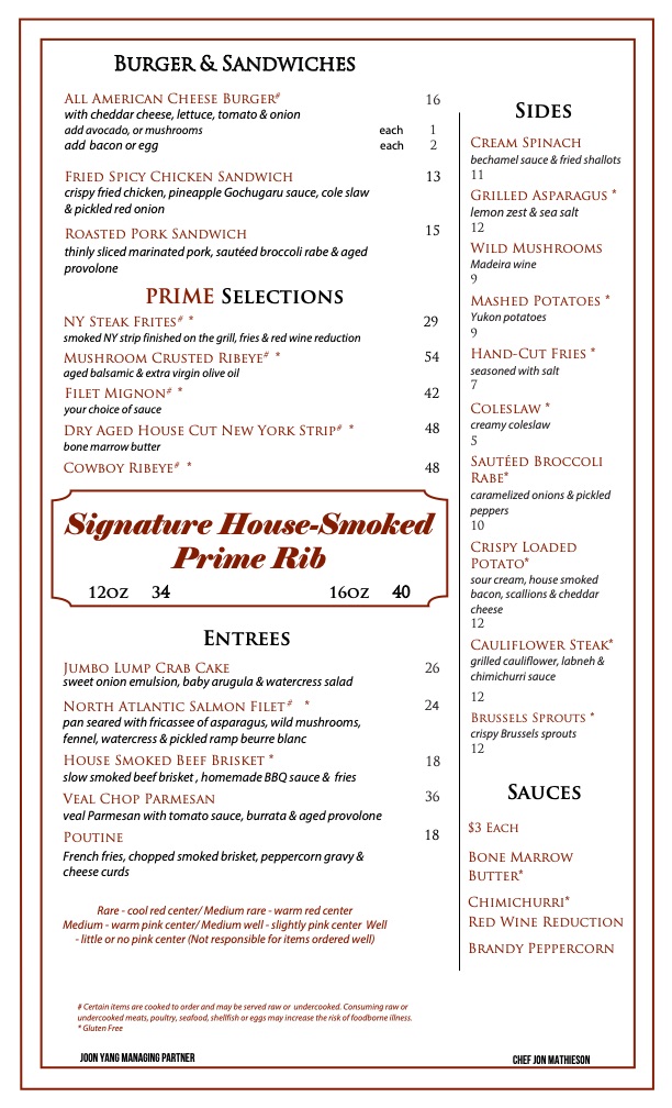 Hands-Free Menu – American Prime